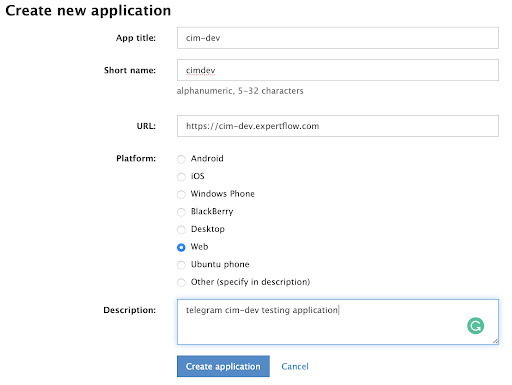 Telegram App Registration Process